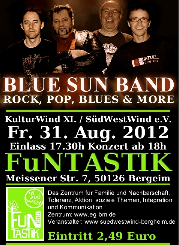KulturWind XI: Blue Sun Band rockt das FunTASTIK | SüdWestWind e.V.